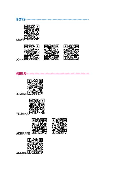 qr codes pdf