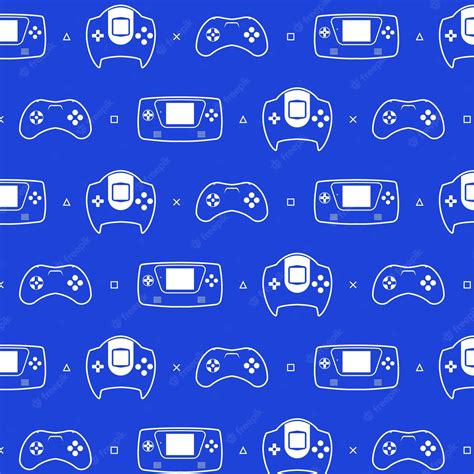 Premium Vector Modern Lineart Gamepad Seamless Pattern Texture
