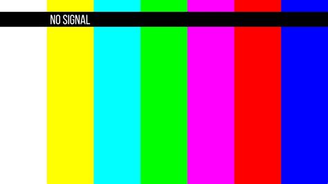 No Signal Tv Test Pattern Television Royalty Free Vector