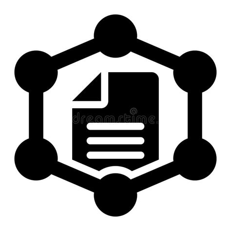 Data Modelling Platform Data Science Glyph Solid Icon Stock