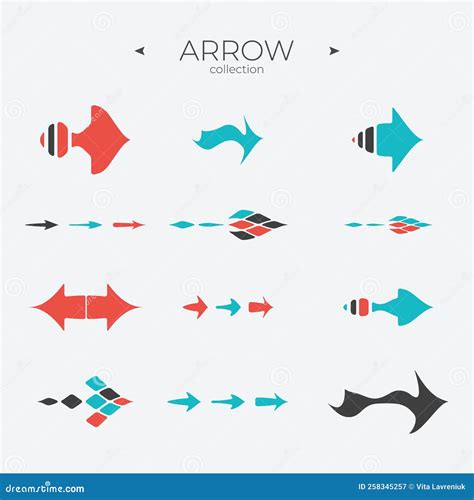 line arrow icon set line icons collection modern vector symbols