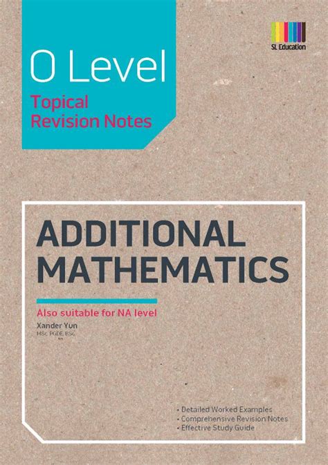 O Level Additional Mathematics Topical Revision Notes On Carousell