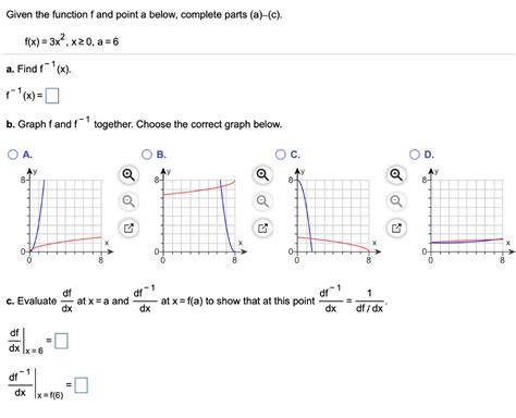 Solved Given The Function F And Point A Below Complete Chegg