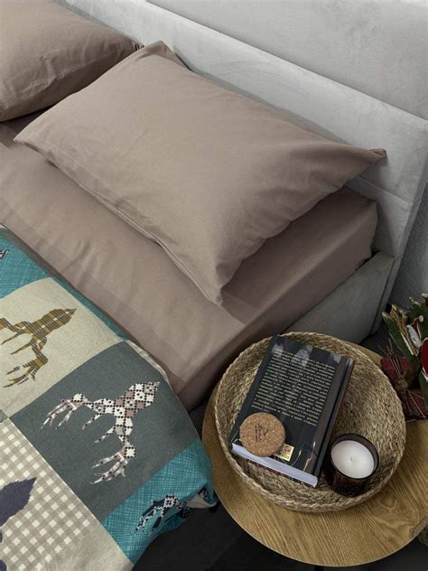 Комплект постільної білизни Ecotton Сімейний 150х215 см зелений Олені новорічний 956648