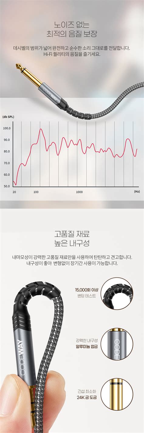 35 스테레오 To 55 모노 Tsr 케이블 Y형 오디오 연장선 15m 디바이스마트