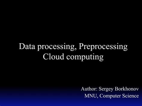 Big Data Processingpptx Databases Computer Software And Applications