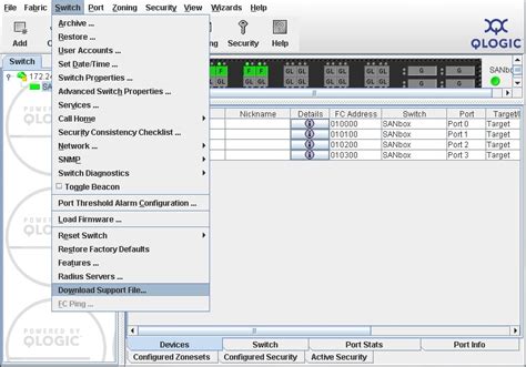 Gathering Logs From A Qlogic Fiber Switch Help Center