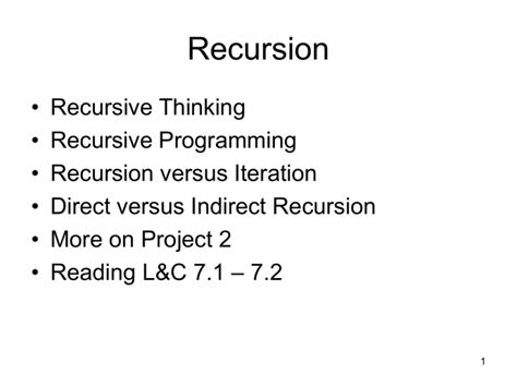 Recursion