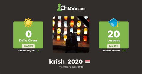 Krish 2020 Chess Profile