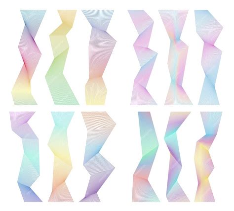 premium vector polygon lines form angle ribbon design element effect 3d32