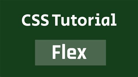 Css Tutorial Css Flex Bangla Bangla Youtube