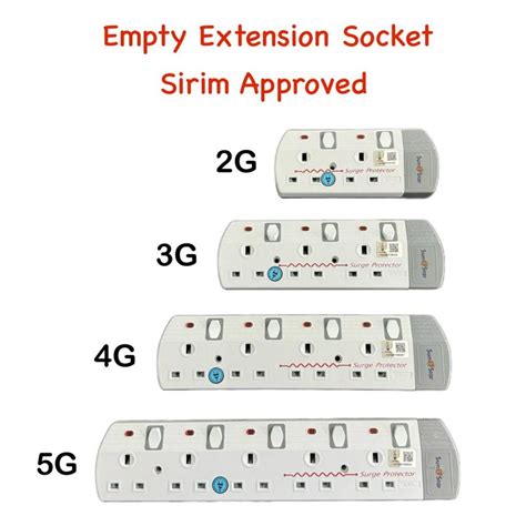 Sunstar Sirim Socket Body Only 2345 Way Trailing Extension Socket