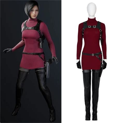 Resident Evil 4 Ada Wong Costume Cosplay Suit Handmade £8956 Picclick Uk