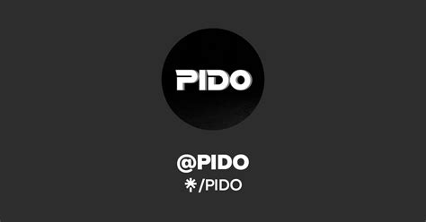 Pido Twitter Instagram Facebook Linktree