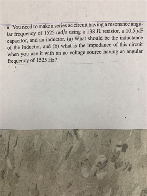 solved you need to make a series ac circuit having a