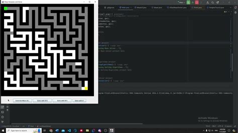 Maze Solver Visualizer In Java Dfs Bfs A Youtube