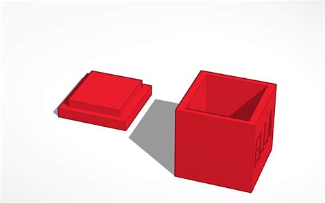 3d Design Ella Lid And Box Tinkercad