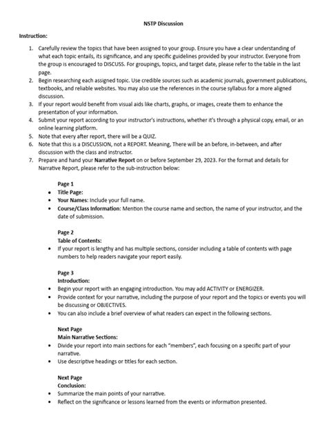 Nstp Reporting Pdf Citation Apa Style