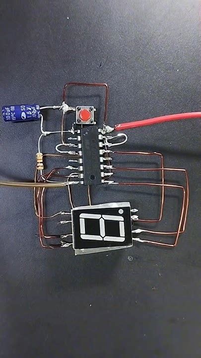 How To Make Counter Circuit Using Seven Segment Display🕐 Shortsviral Shortvideo Viral