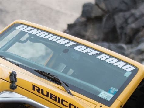 Genright Die Cut Vinyl Windshield Decal White