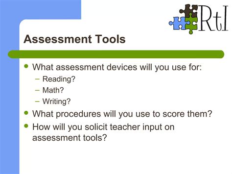 Developing A Plan For Rti Implementation Ppt