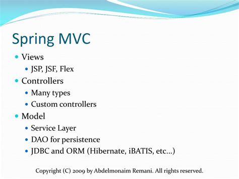 Ppt Introduction To Building Enterprise Web Application With Spring Mvc Powerpoint