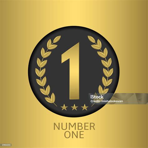 Number One Symbol Stock Illustration Download Image Now Achievement