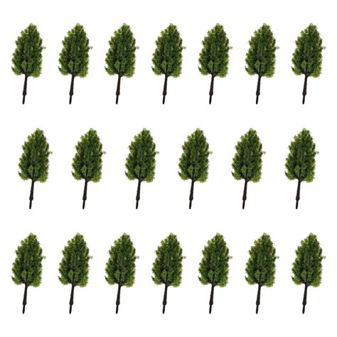 Petsola 20 Pieces Model Trees Layout Miniature Trees For Sand Table Landscape Layout 6cm