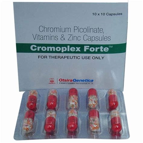 Capsules Of Chromium Picolinate Vitamins And Zinc At Rs 75 Stripe Chromium Picolinate Tablet
