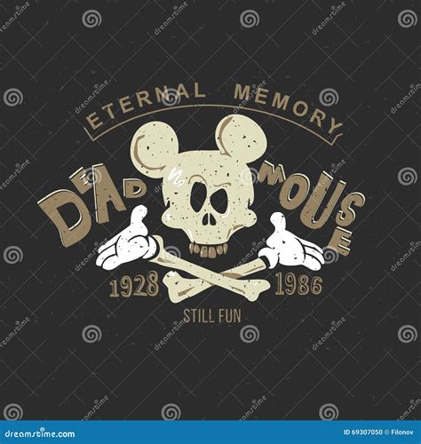 Mouse Skeleton Stock Vector Illustration Of Character 69307050