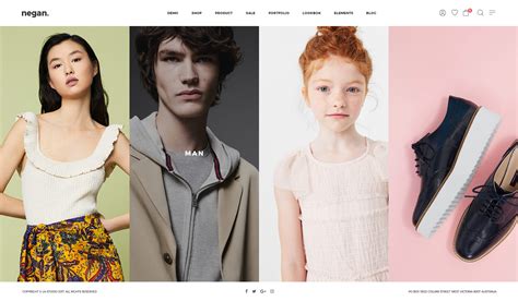 Negan Clean Minimal ECommerce PSD Template On Behance