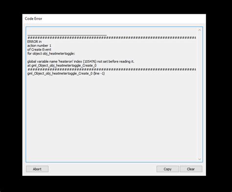 Variable Not Set Before Reading It Rgamemaker