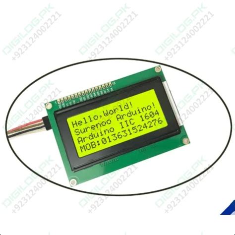 Iic I2c Twi 164 1604 16x4 Lcd Screen Module Character Series Yellow Green Blue With