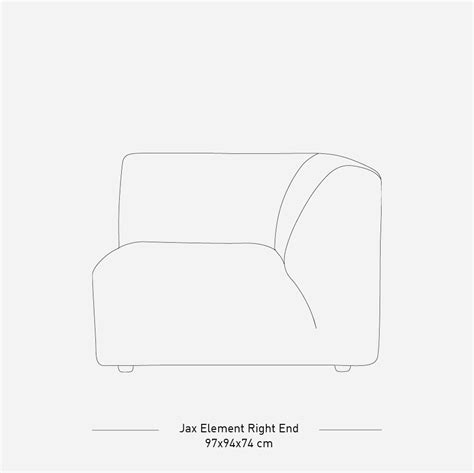 Module JAX Droit Bouclé Taupe HK LIVING