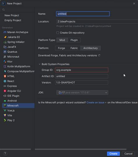 cannot fetch architectury or fabric versions · issue 2020 · minecraft