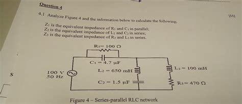 solved calculate the total impedance of the circuit zt in