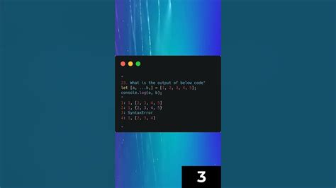 Shorts Js Short Code Puzzle Rest Parameters And Trailing Commas Shorts Youtube