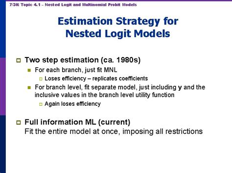 130 Topic 4 1 Nested Logit And Multinomial