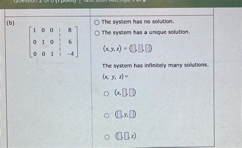 solved two augmented matrices for two linear systems in the