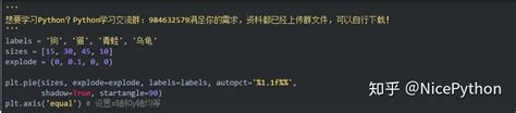 python：matplotlib绘制饼图 知乎