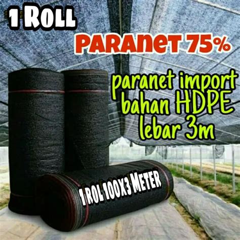 PARANET 75% paket ( panjang 10 meter x lebar 3 meter ) | Lazada Indonesia