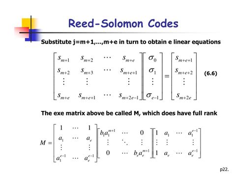 ppt reed solomon codes powerpoint presentation free download id