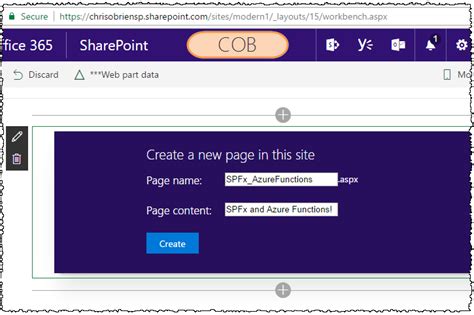 chris o brien calling an azure function from a sharepoint framework