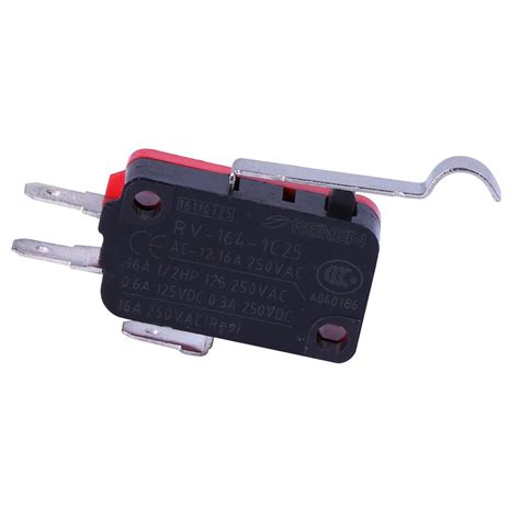 5pcs Rv 165 1c25 Micro Switch Push Button Limit Switch Short Hinge