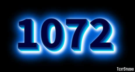 1072 Text Effect and Logo Design Number