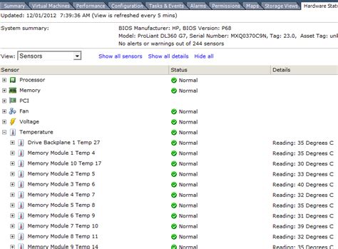 Monitoring Accessing Temperature Data On ESXi Server Fault