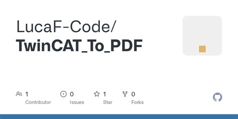 Github Lucaf Codetwincattopdf