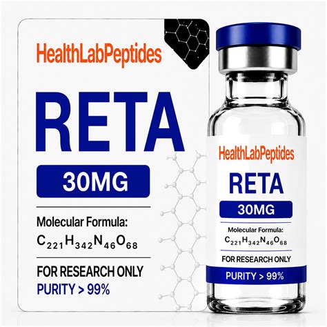 Reta 30mg Glp 3 Healthlab Peptides Reta Research Peptide