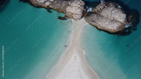 Aerial Picture Of Wylie Bay Rocks In Esperance 2 Beaches Next To Each