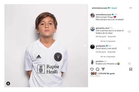 El sentido mensaje de Antonela Roccuzzo para su hijo Thiago Messi el día de su cumpleaños Infobae
